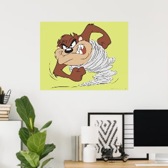 TAZ™ spinning fast Poster | Zazzle