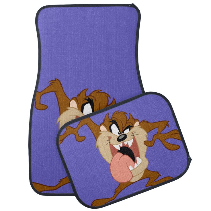 TAZ™ | Sticking His Tongue Out Car Floor Mat | Zazzle