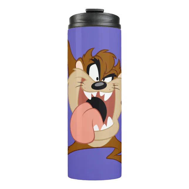 TAZ™ | Sticking His Tongue Out Thermal Tumbler | Zazzle
