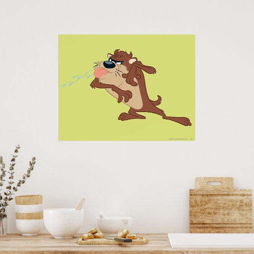 TAZ™ sticking out his tongue Poster | Zazzle