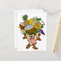 TAZ™ Thanksgiving Feast B/W 2 Holiday Postcard | Zazzle