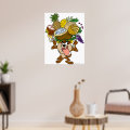 TAZ™ Thanksgiving Feast B/W 2 Poster | Zazzle