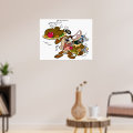 TAZ™ Thanksgiving Plates Poster | Zazzle