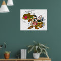 TAZ™ Thanksgiving Plates Poster | Zazzle