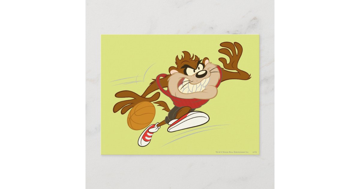 TAZ™ the Dribbling Cyclone Postcard | Zazzle