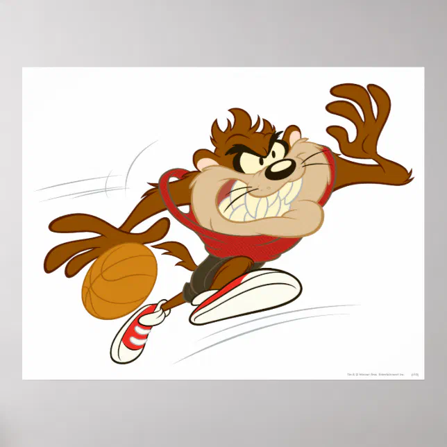 TAZ™ the Dribbling Cyclone Poster | Zazzle