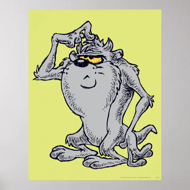 TAZ™ Thinking Artistic Design Poster | Zazzle