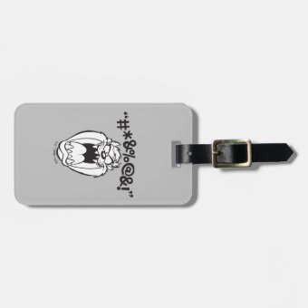 TAZ™ Yelling Expletives Luggage Tag | Zazzle