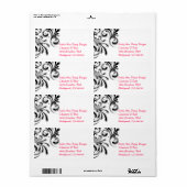 {tba} Sophisticated Flourish Labels | Zazzle