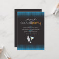 {TBA} Trendy Cocktail Party Invitation (aqua blue) | Zazzle