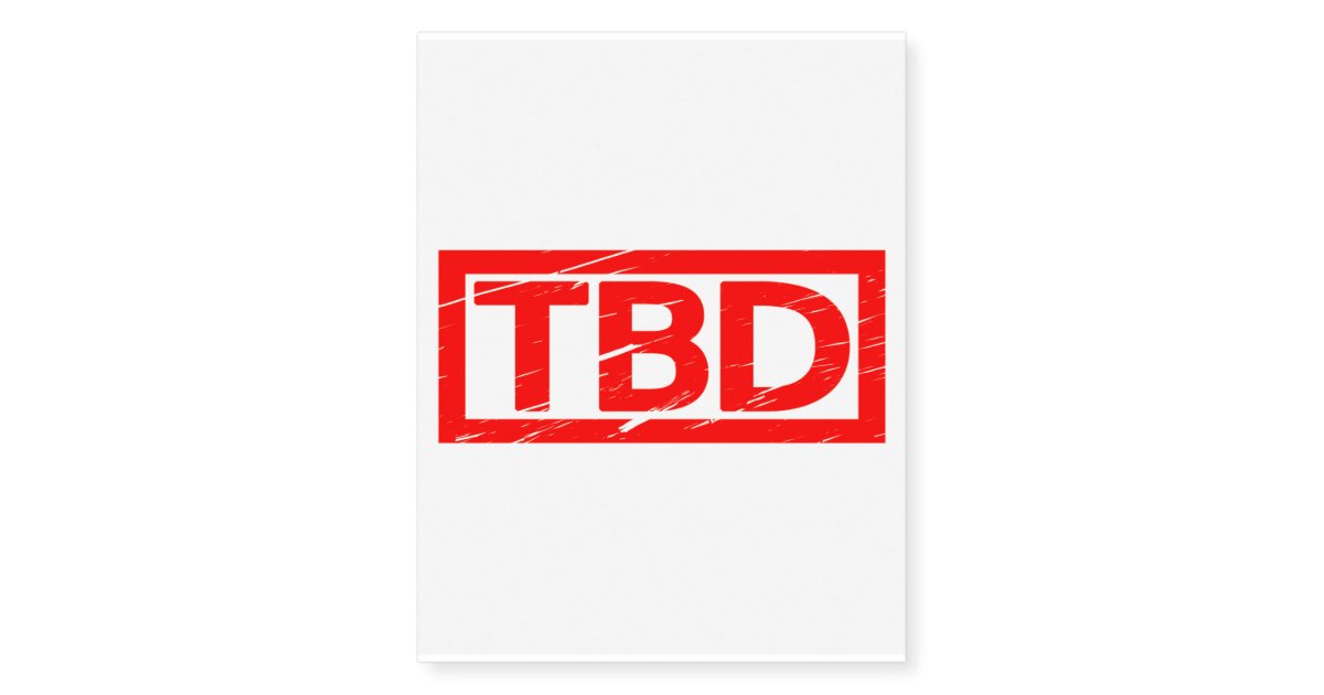 TBD Stamp Temporary Tattoos | Zazzle