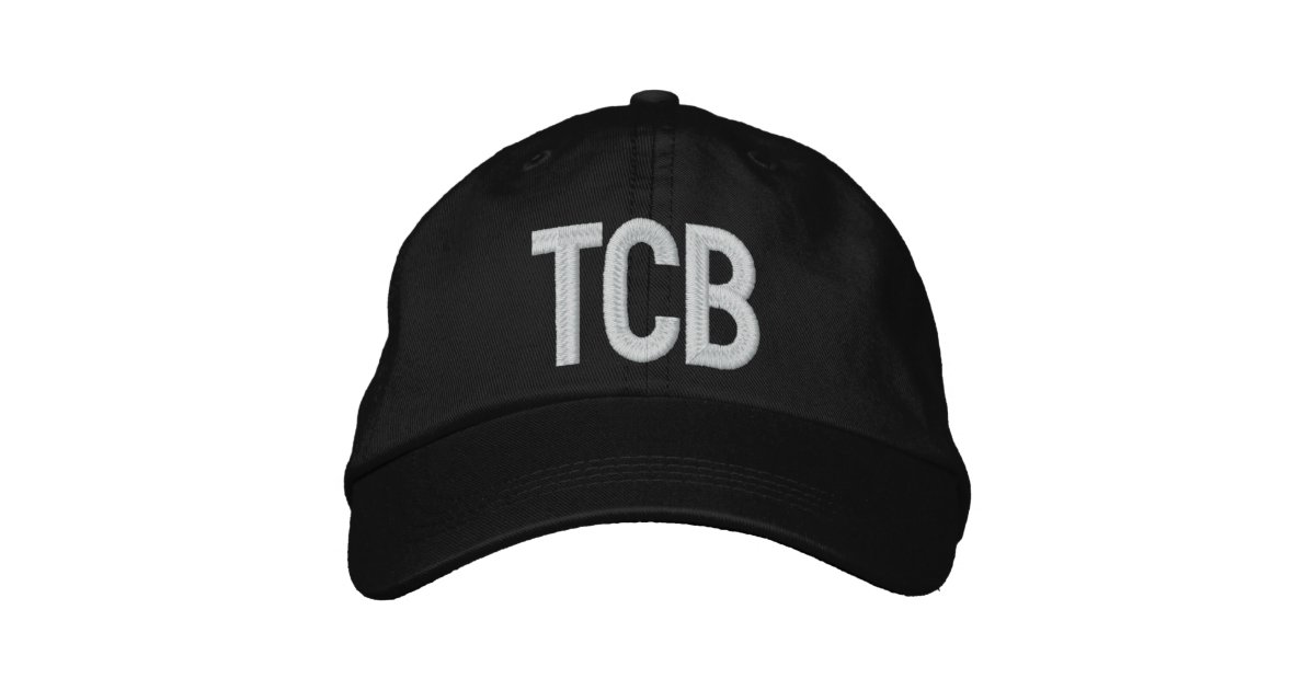 TCB EMBROIDERED BASEBALL CAP | Zazzle
