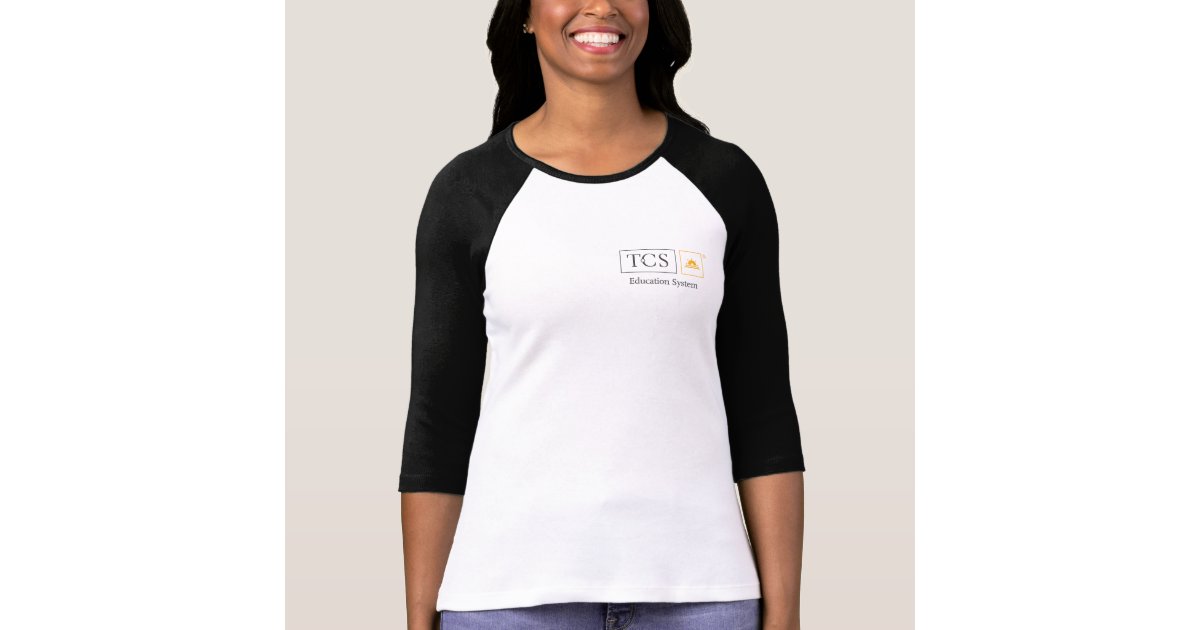 TCS Education System Women's Baseball Shirt | Zazzle