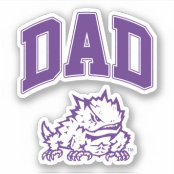 TCU Dad Sticker | Zazzle