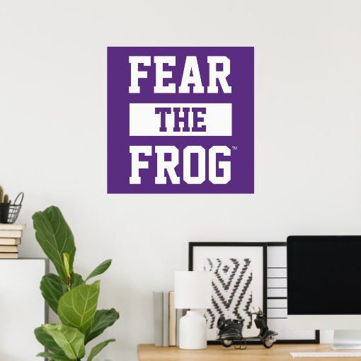 TCU Fear The Frog Poster | Zazzle