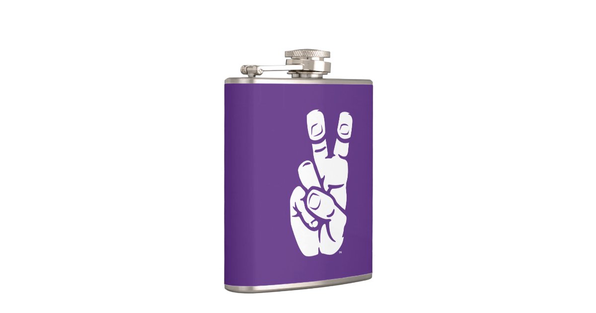 TCU Horned Frogs Hand Symbol Flask | Zazzle