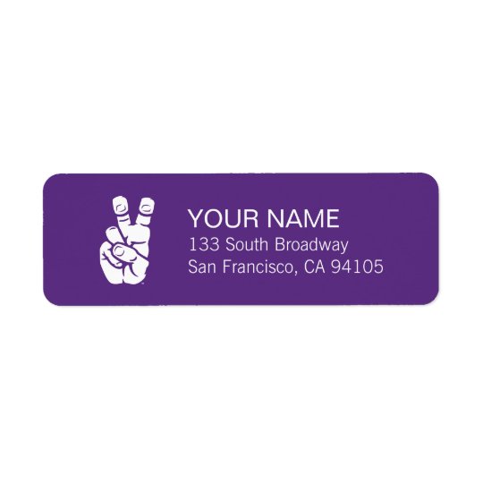 TCU Horned Frogs Hand Symbol Label | Zazzle.com
