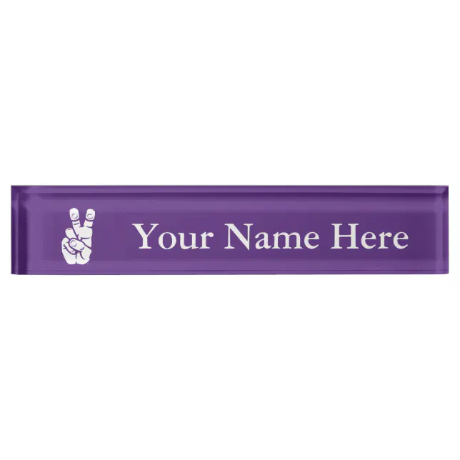 TCU Horned Frogs Hand Symbol Nameplate | Zazzle