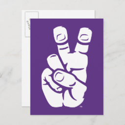 TCU Horned Frogs Hand Symbol Postcard | Zazzle