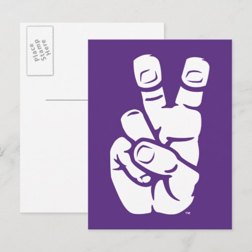 TCU Horned Frogs Hand Symbol Postcard | Zazzle