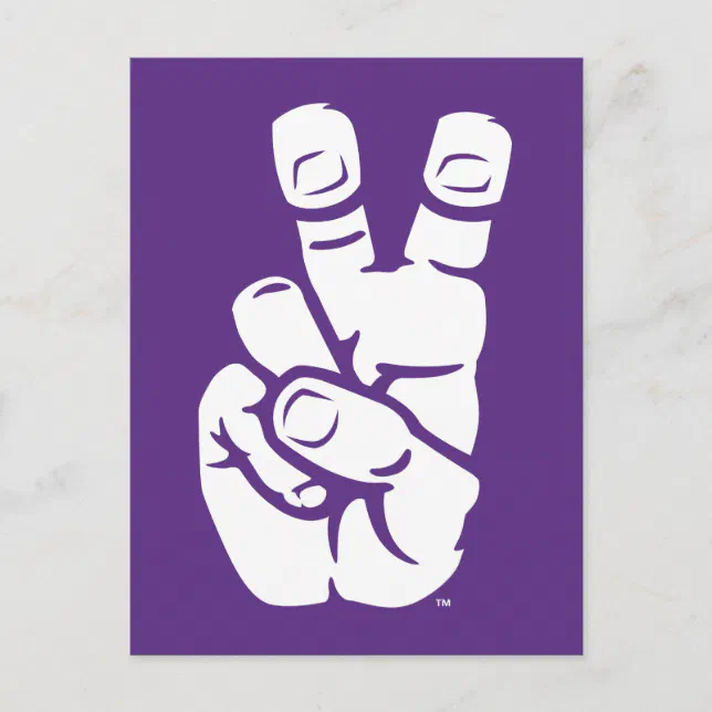 TCU Horned Frogs Hand Symbol Postcard | Zazzle