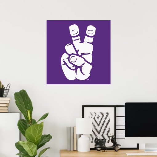 TCU Horned Frogs Hand Symbol Poster | Zazzle
