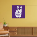 TCU Horned Frogs Hand Symbol Poster | Zazzle