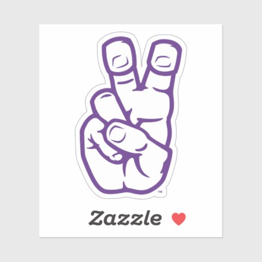 TCU Horned Frogs Hand Symbol Sticker | Zazzle