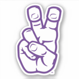 TCU Horned Frogs Hand Symbol Sticker | Zazzle