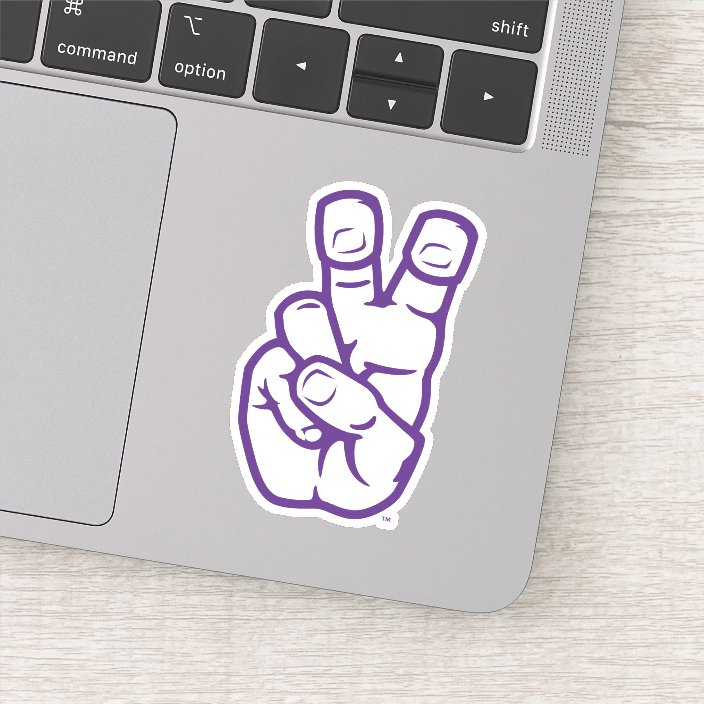 TCU Horned Frogs Hand Symbol Sticker | Zazzle.com