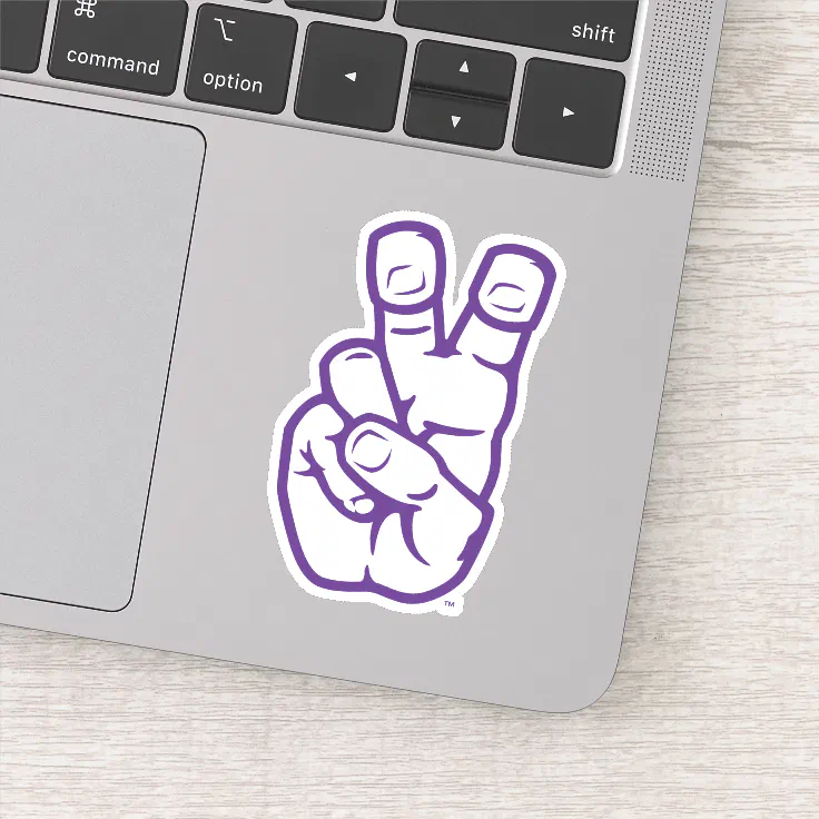 TCU Horned Frogs Hand Symbol Sticker | Zazzle