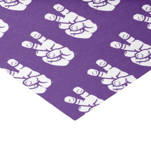 TCU Horned Frogs Hand Symbol Tissue Paper | Zazzle
