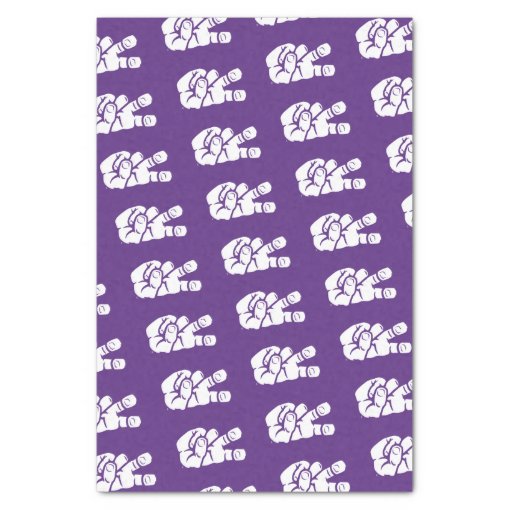 TCU Horned Frogs Hand Symbol Tissue Paper | Zazzle