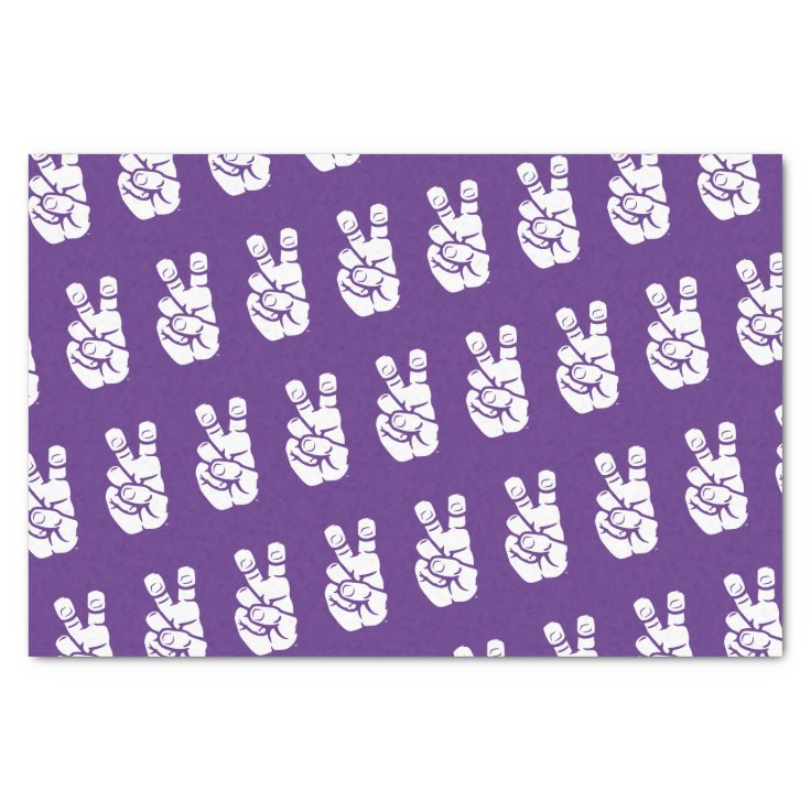 TCU Horned Frogs Hand Symbol Tissue Paper | Zazzle