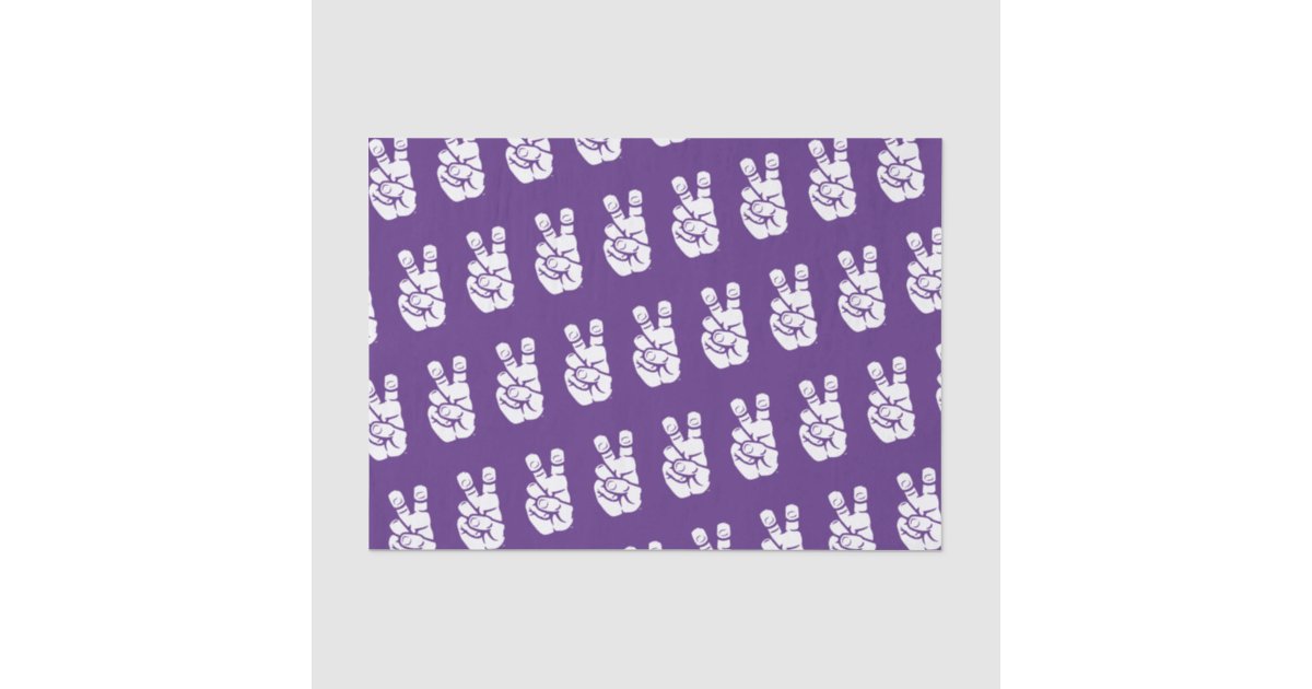 TCU Horned Frogs Hand Symbol Tissue Paper | Zazzle