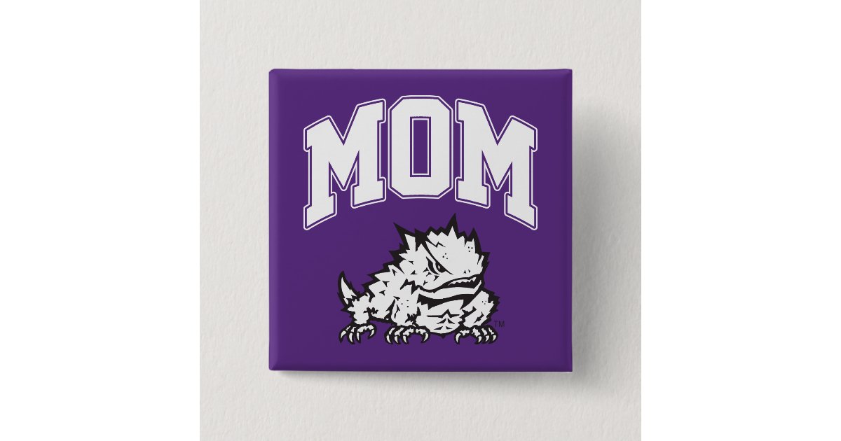 TCU Mom Pinback Button | Zazzle