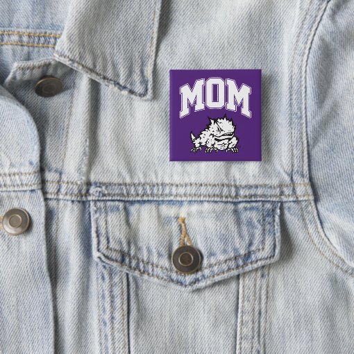 TCU Mom Pinback Button | Zazzle