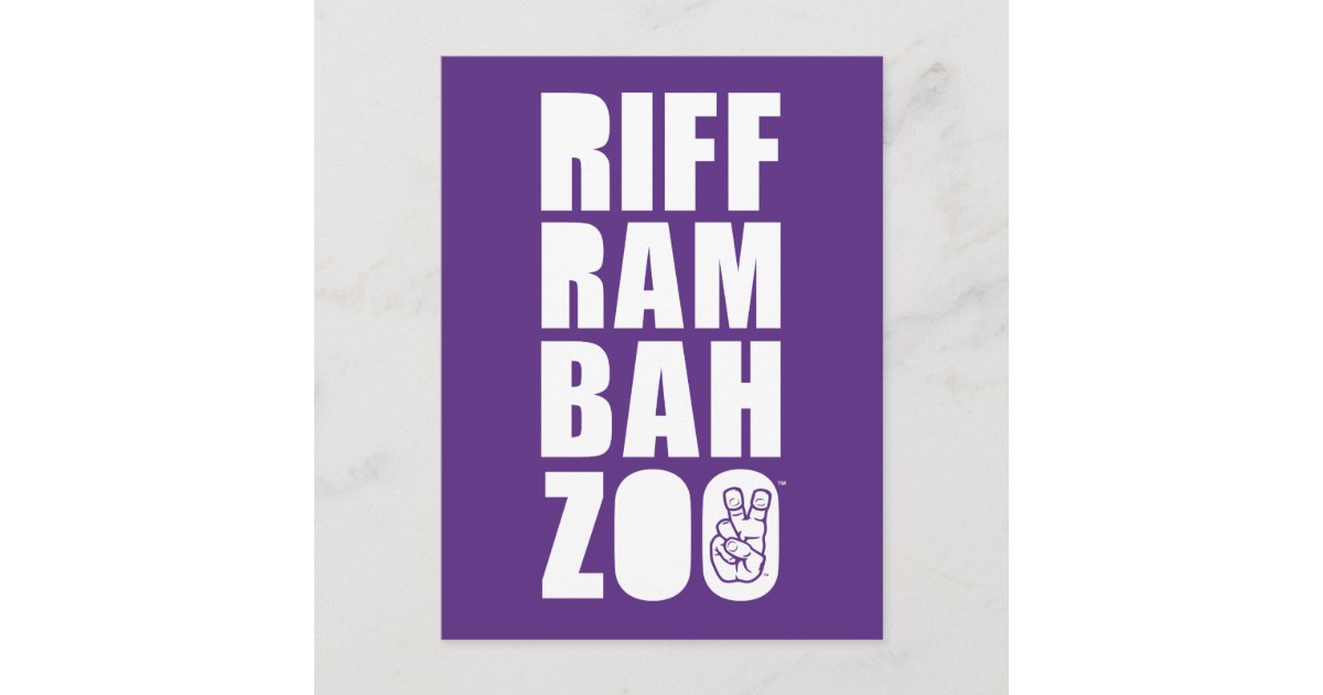 TCU Riff Ram Bah Zoo Postcard | Zazzle