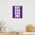 TCU Riff Ram Bah Zoo Poster | Zazzle