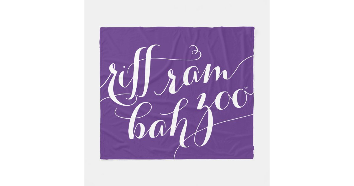 TCU Riff Ram Bah Zoo Script Fleece Blanket | Zazzle