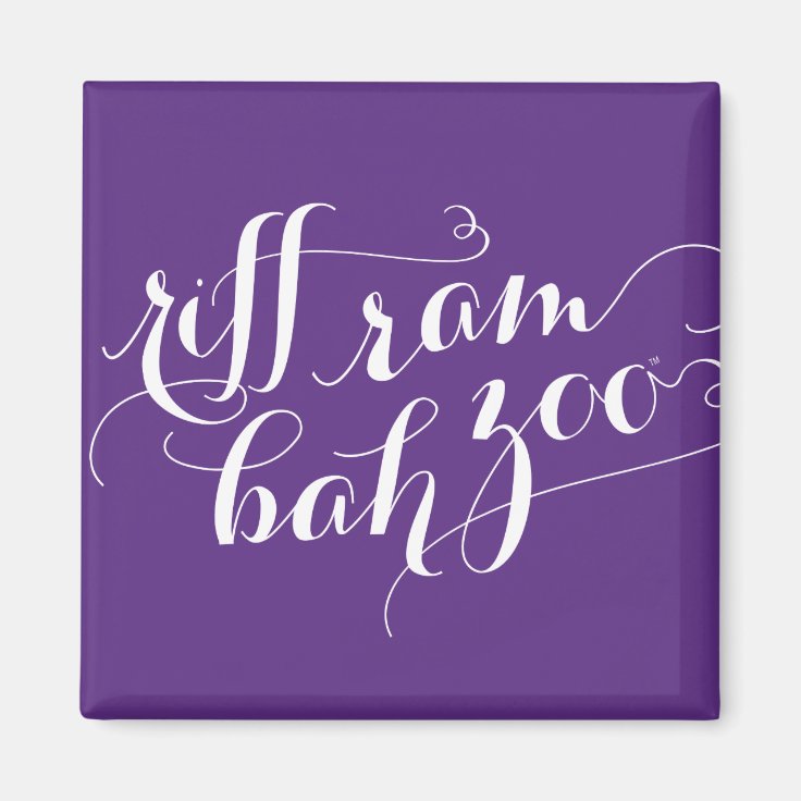 TCU Riff Ram Bah Zoo Script Magnet | Zazzle