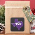 TCU Texas State Square Sticker | Zazzle