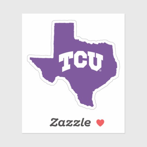 TCU Texas State Sticker | Zazzle