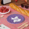 TCU Texas State with Horned Frog | Quatrefoil Paper Plates | Zazzle
