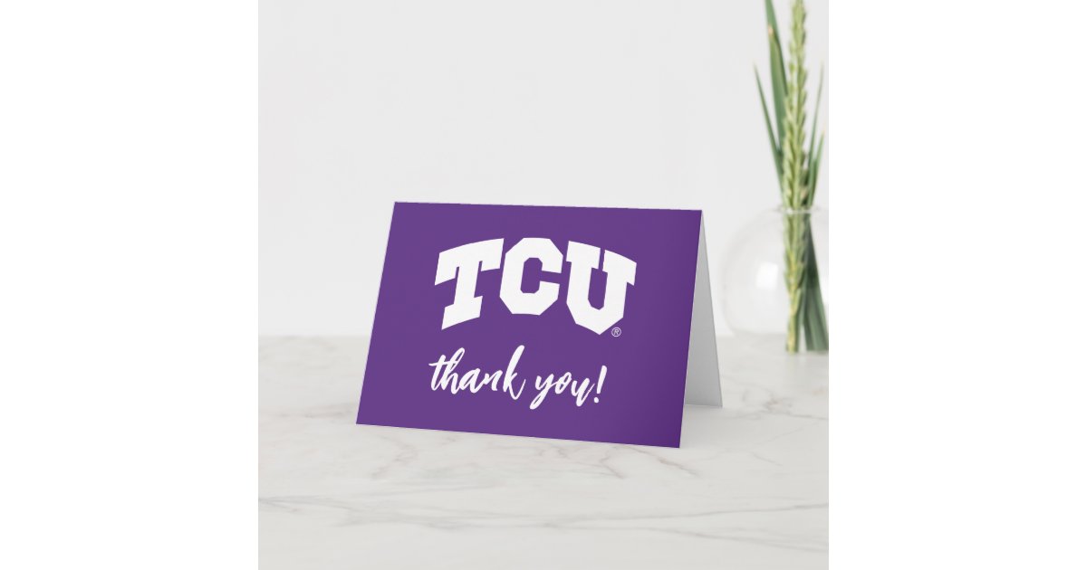 TCU THANK YOU CARD | Zazzle
