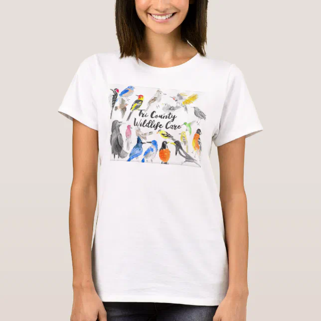 TCWC Songbirds on White T-Shirt | Zazzle