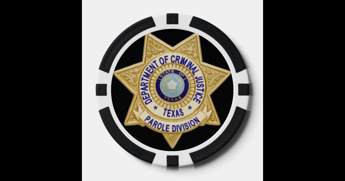 TDCJ Parole Division Coin Poker Chips | Zazzle