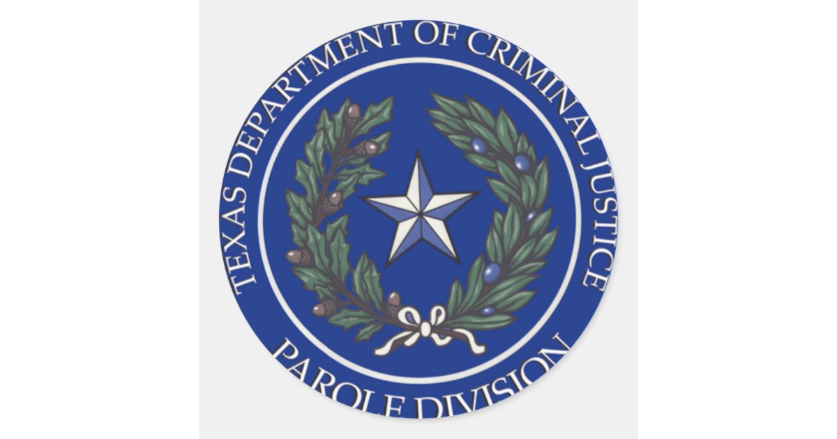 TDCJ Parole Division Sticker | Zazzle.com