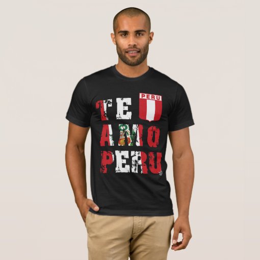 Te Amo Peru - InKa1821 Label T-Shirt | Zazzle