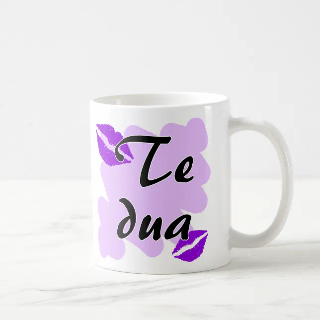 Te dua - Albanian - I Love You Coffee Mug | Zazzle